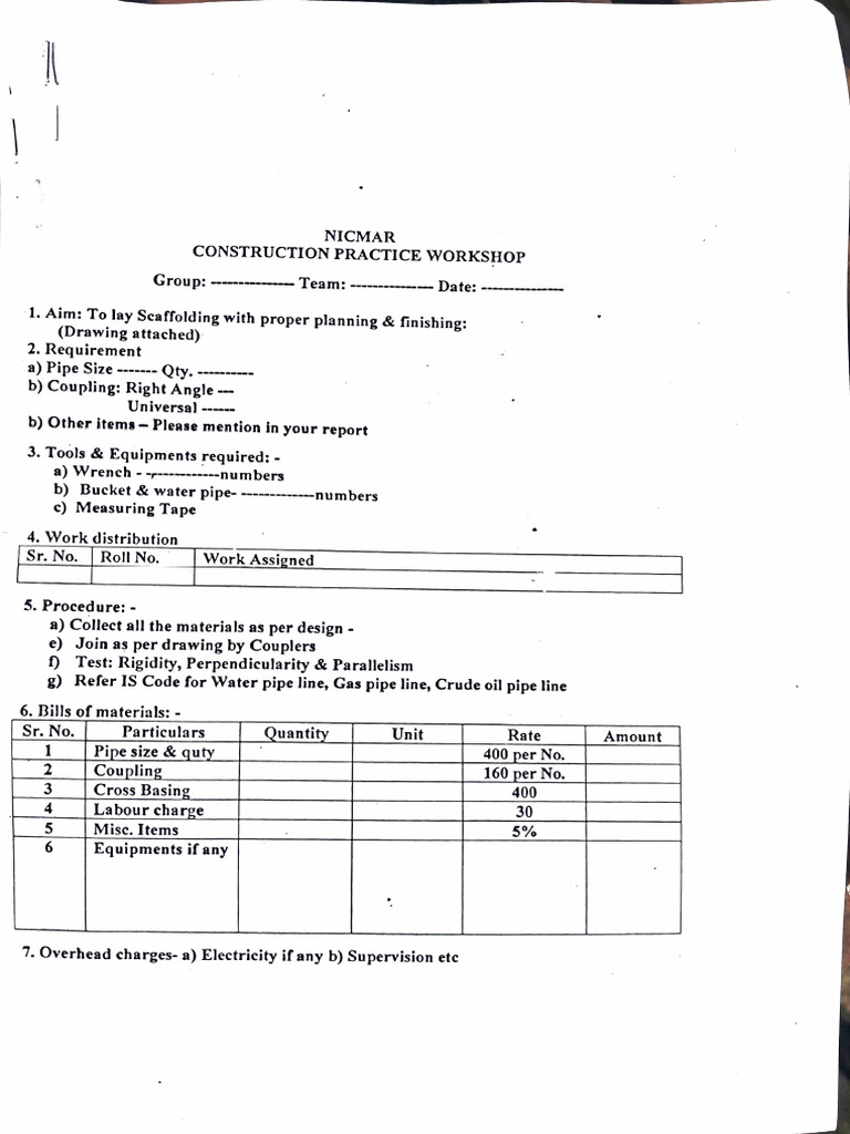 Scaffolding Workshop | PDF
