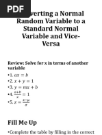 10 Converting A Normal Random Variable To A Standard Normal Variable and Vice Versa | PDF ...