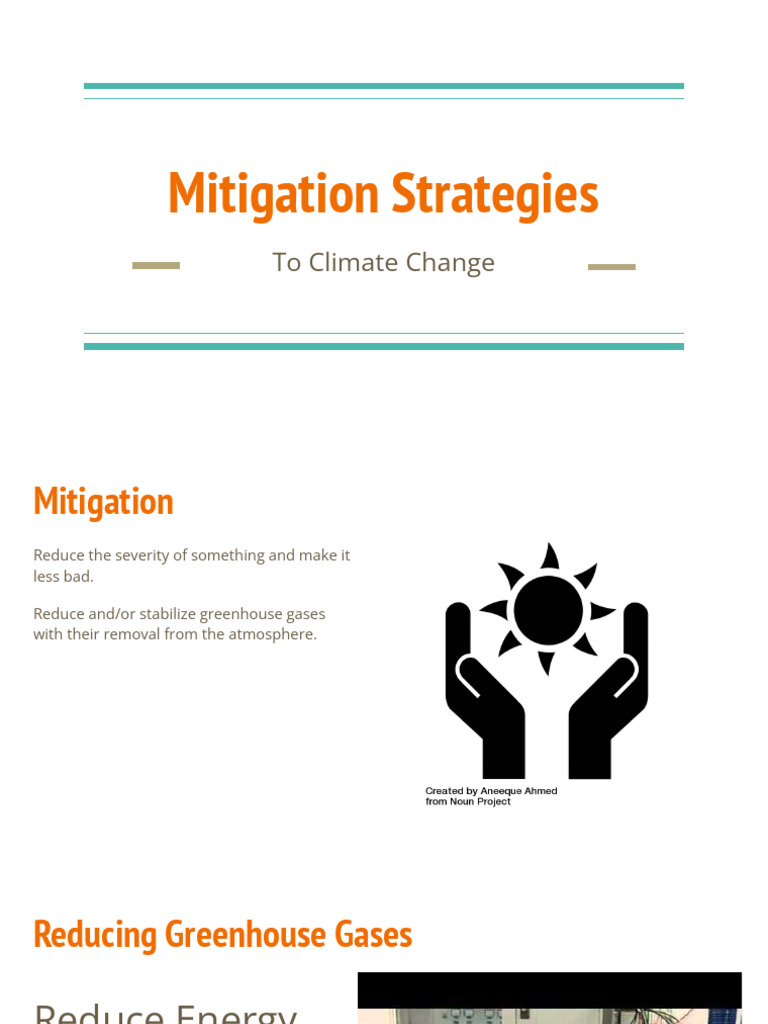 Climate Change Mitigation Tactics | PDF | Home & Garden | Technology ...