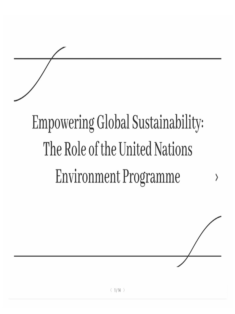 Empowering Global Sustainability | PDF
