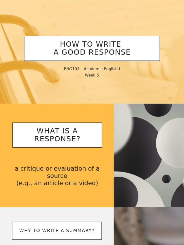 Writing Effective Response Papers | PDF | Cognition | Cognitive Science