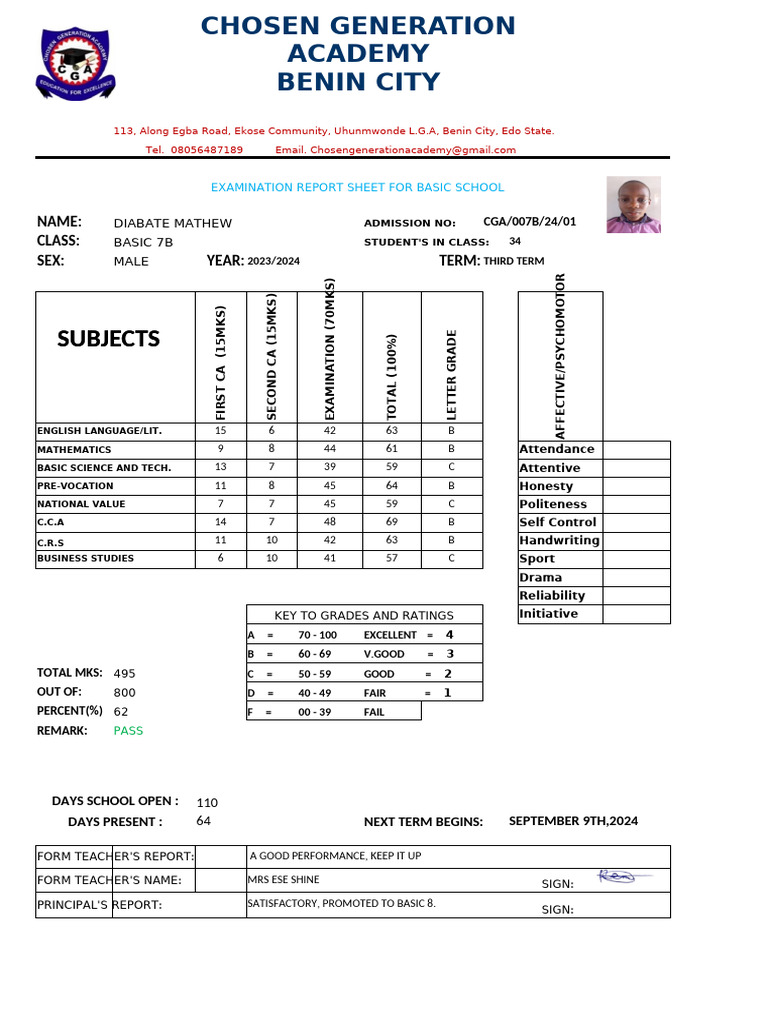 Basic 7b Result | PDF