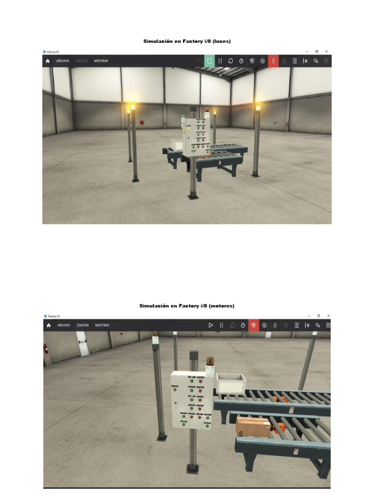 Simulación de Una Planta en Factory Io | PDF | Computadoras