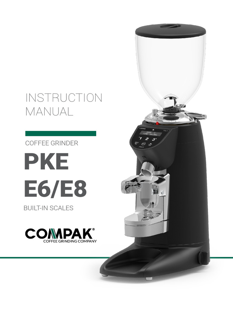 PKE E6/E8: Instruction Manual | PDF | Mill (Grinding) | Electrical ...