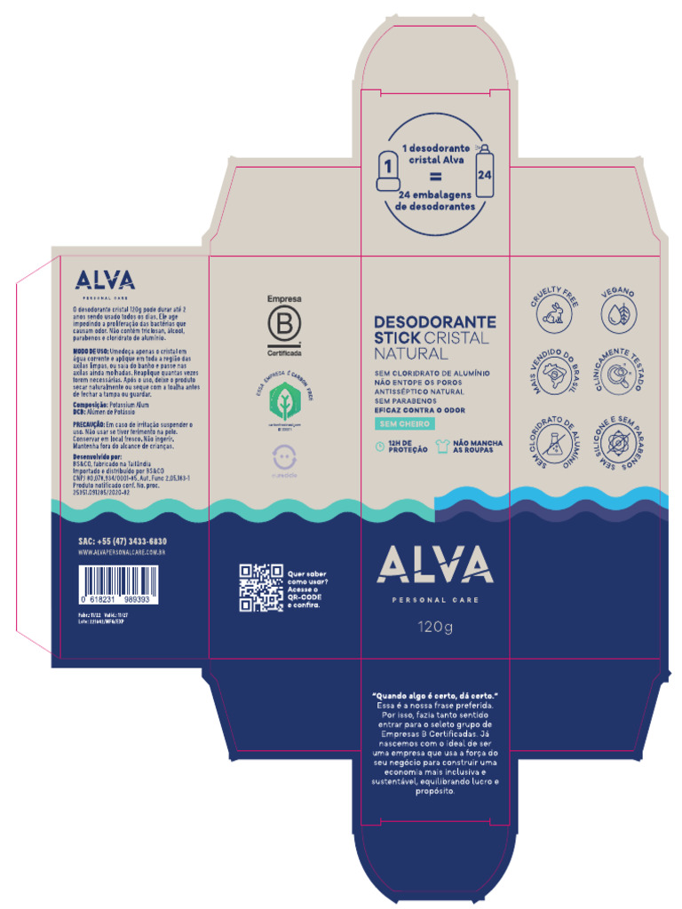Alva Pack Secundario 120g Frente | PDF