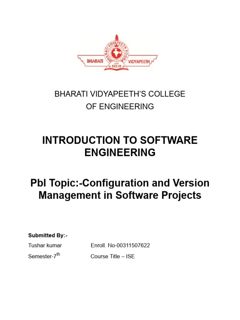 Configuration and Version Management in Software Projects | PDF ...