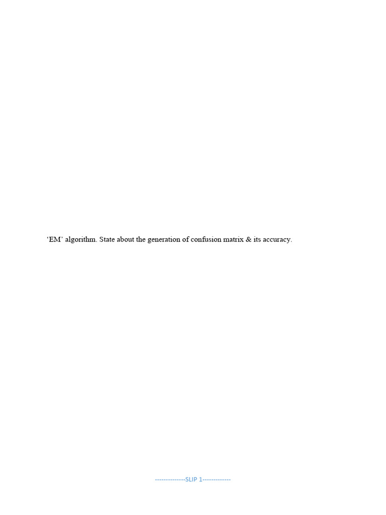 CA - 605 - MJP Machine Learning Practical Slips | PDF | Statistical ...