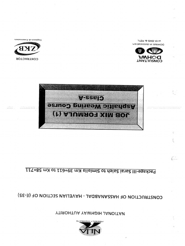 Asphalt Wearing Course Class A | PDF