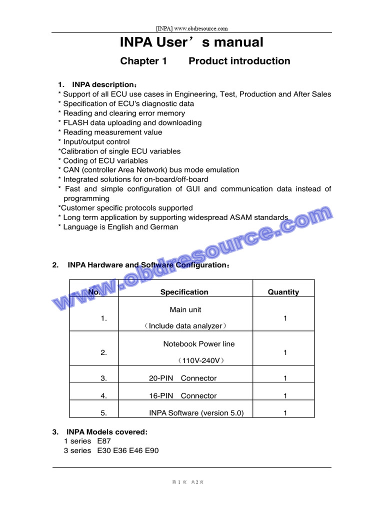 INPA Guide for BMW Technicians | PDF | Computer Science | Computer ...
