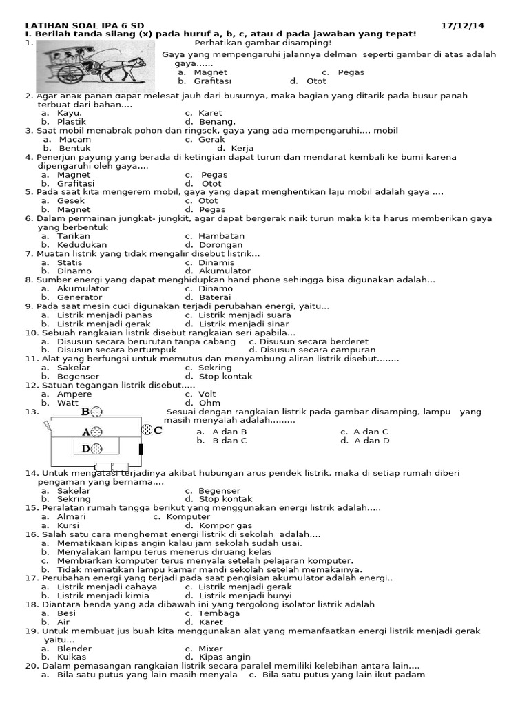 Naskah UTS II IPA Kls 6 | PDF