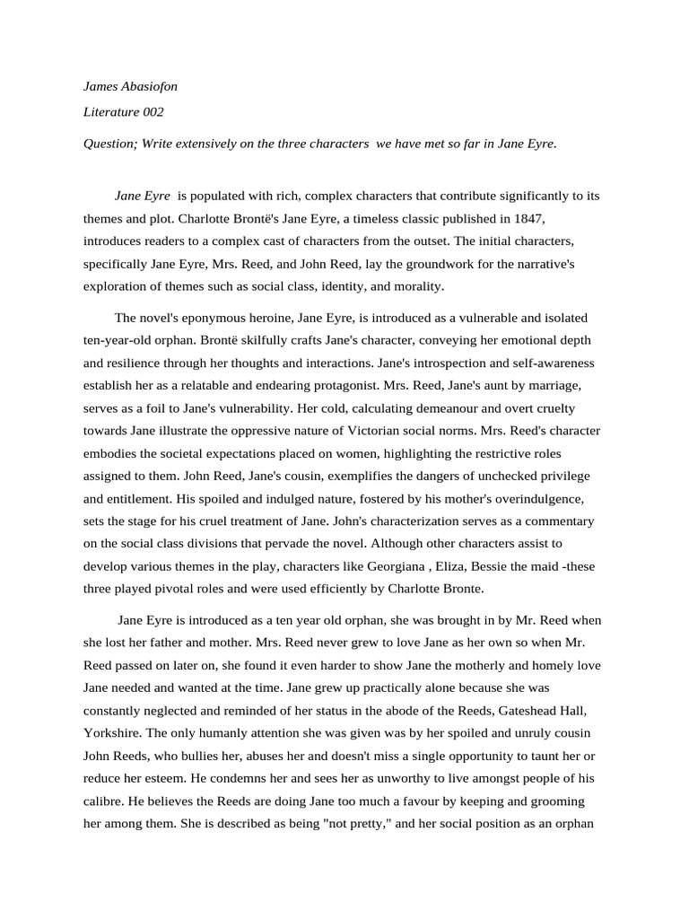 Jupeb Past Question (Biology | PDF | Jane Eyre | Psychology