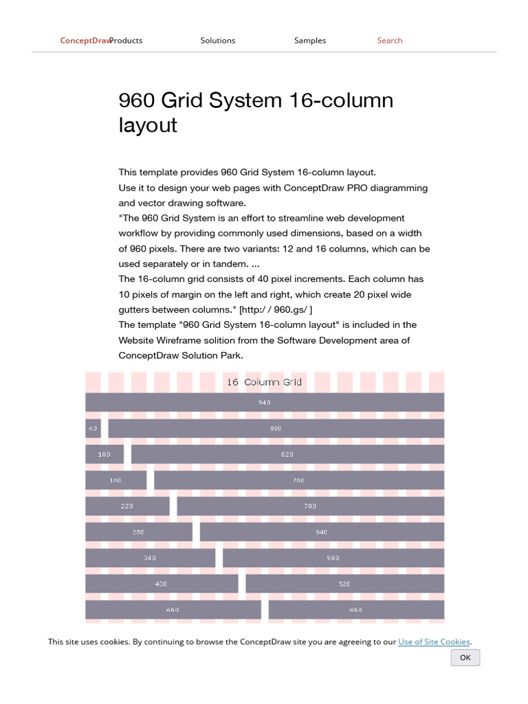 960 Grid System 16-Column Layout | PDF | Page Layout | Design