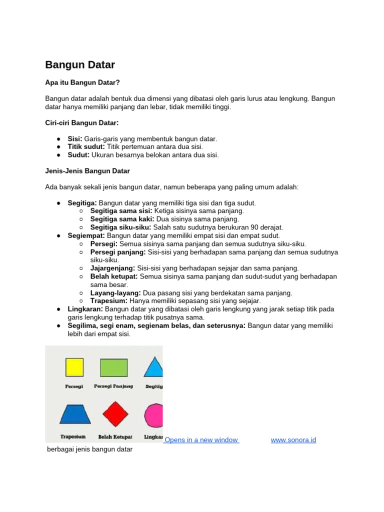 Bangun Datar | PDF
