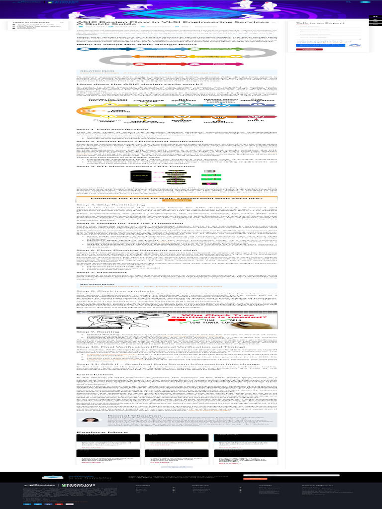 ASIC Design Flow in VLSI Engineering Services - A Quick Guide | PDF ...