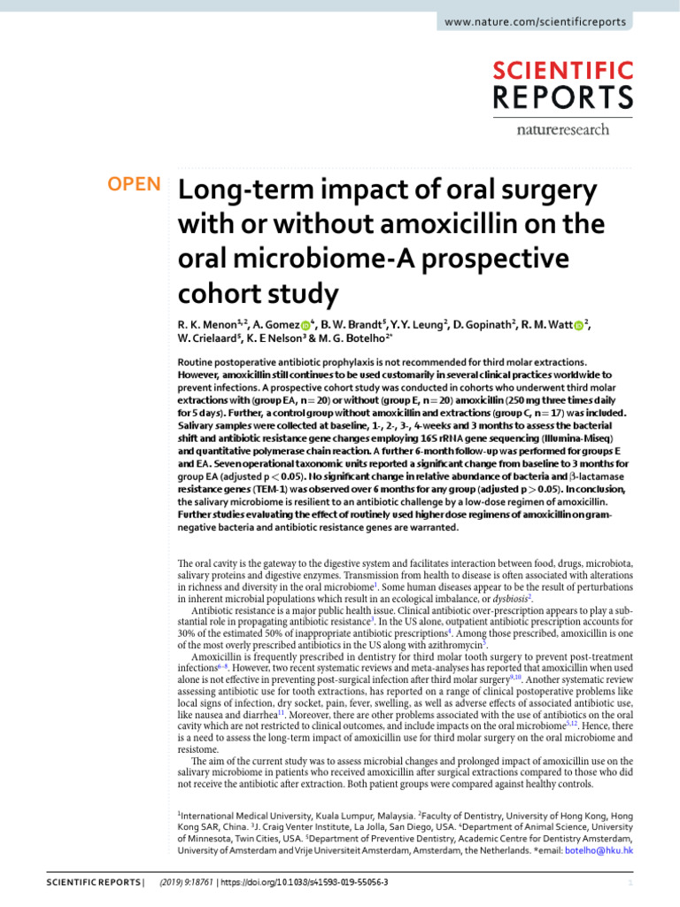 Art 2 | PDF | Microbiota | Antimicrobial Resistance