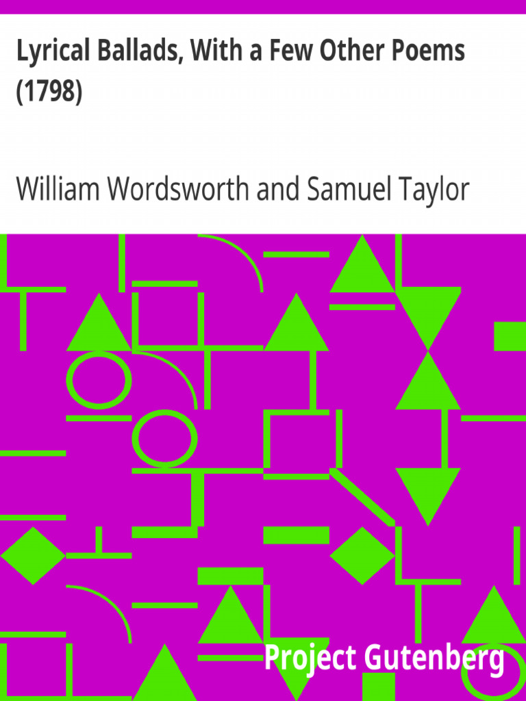 Lyrical Ballads | PDF