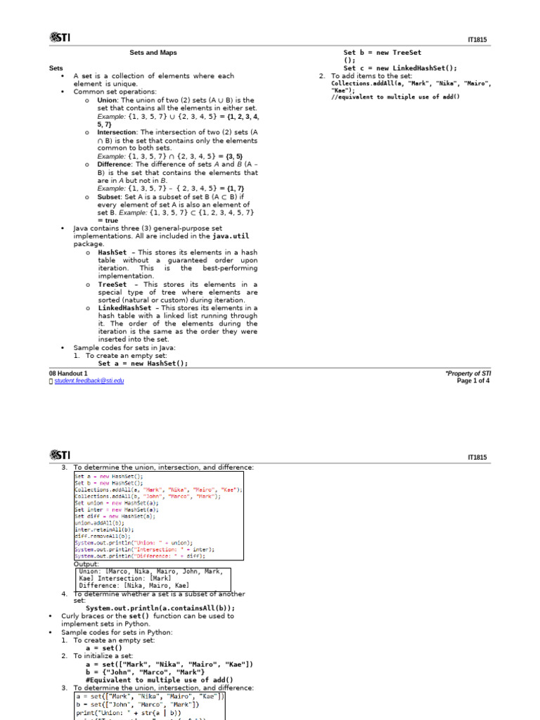 08 Handout 1 | PDF | Computer Programming | Computing
