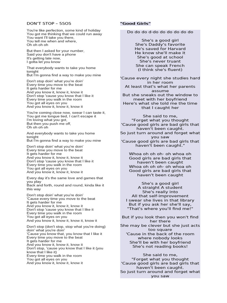 Song Lyric | PDF