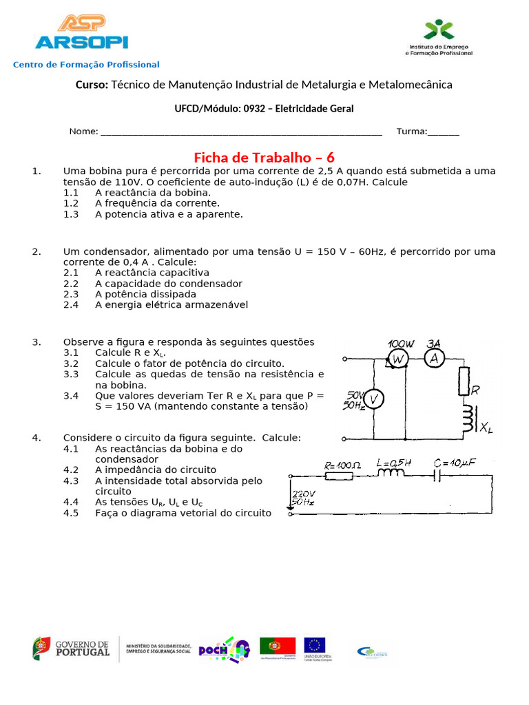 Ficha Trabalho 6 | PDF