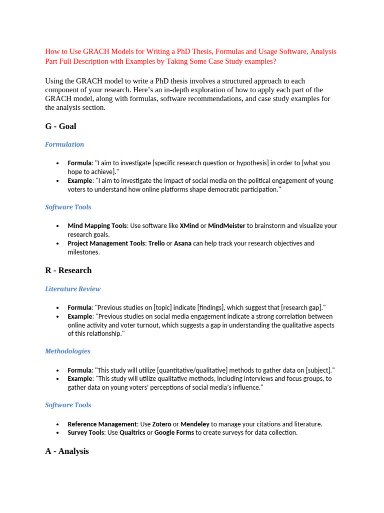 G - Goal | PDF | Qualitative Research | Methodology
