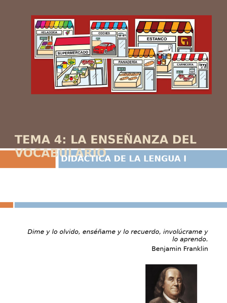 TEMA 3 - La Enseñanza Del Vocabulario | PDF | Léxico | Aprendizaje