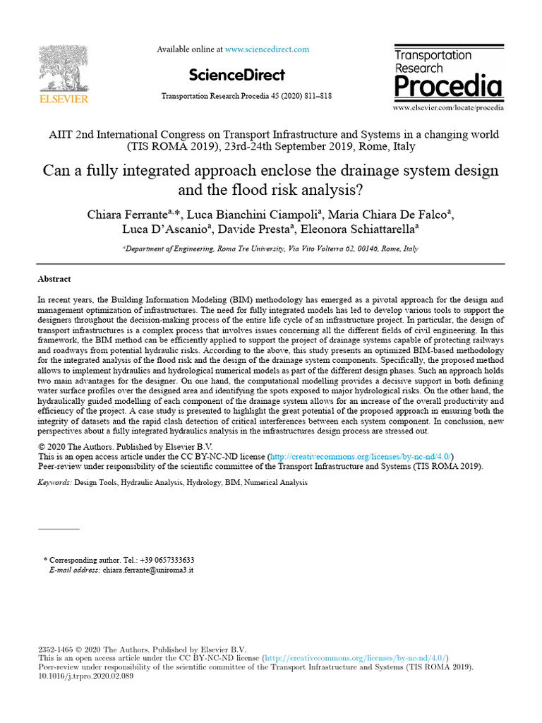 Can A Fully Integrated Approach Enclose The Draina | PDF | Drainage ...