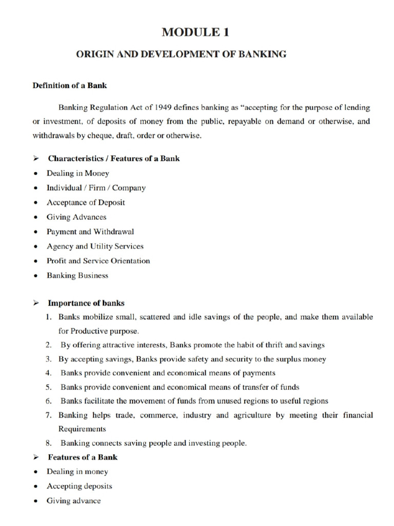 Origin of Bank | PDF