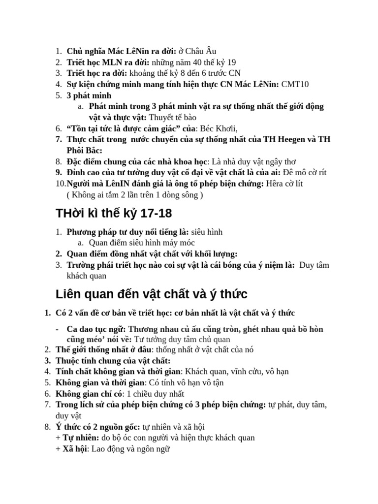 CH Nghĩa Mác LêNin Ra Đ I | PDF