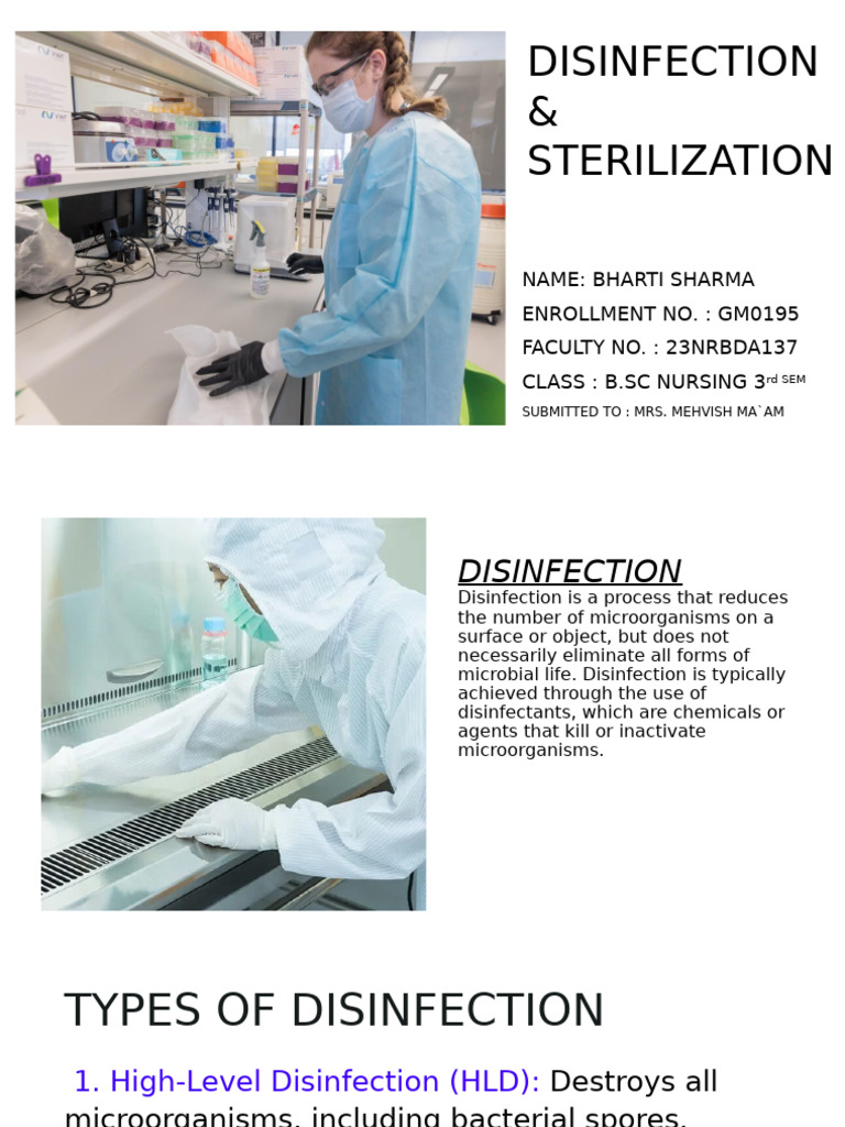 Disinfection and Sterilization Methods | PDF | Disinfectant ...