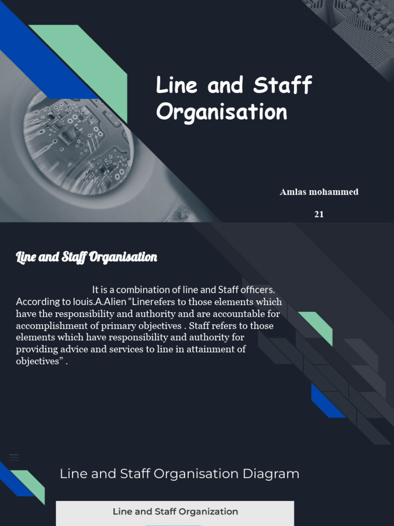 Line and Staff Organisation | PDF | Staff (Military) | Business Economics