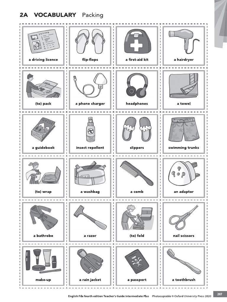 2A Vocabulary Packing | PDF