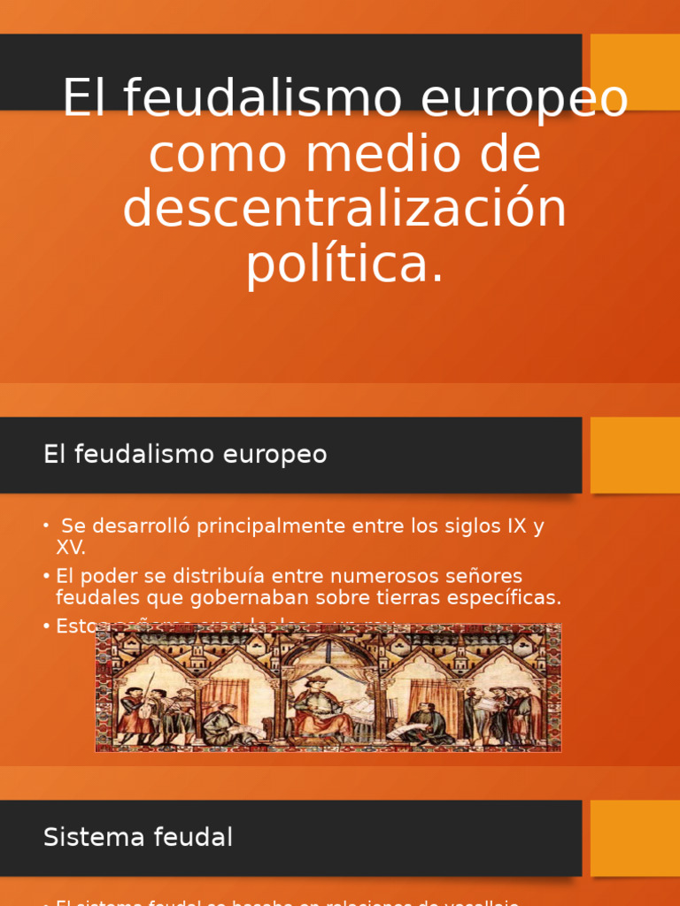 Feudalismo: Descentralización Política Europea | PDF | Historia
