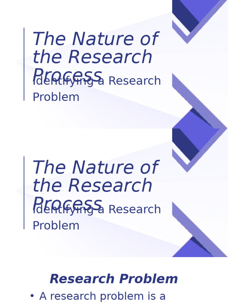 Identifying A Research Problem | PDF | Art | Science & Mathematics
