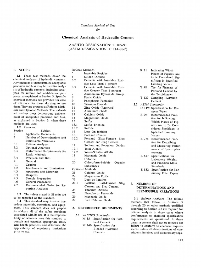 Aashto T 105-91 | PDF