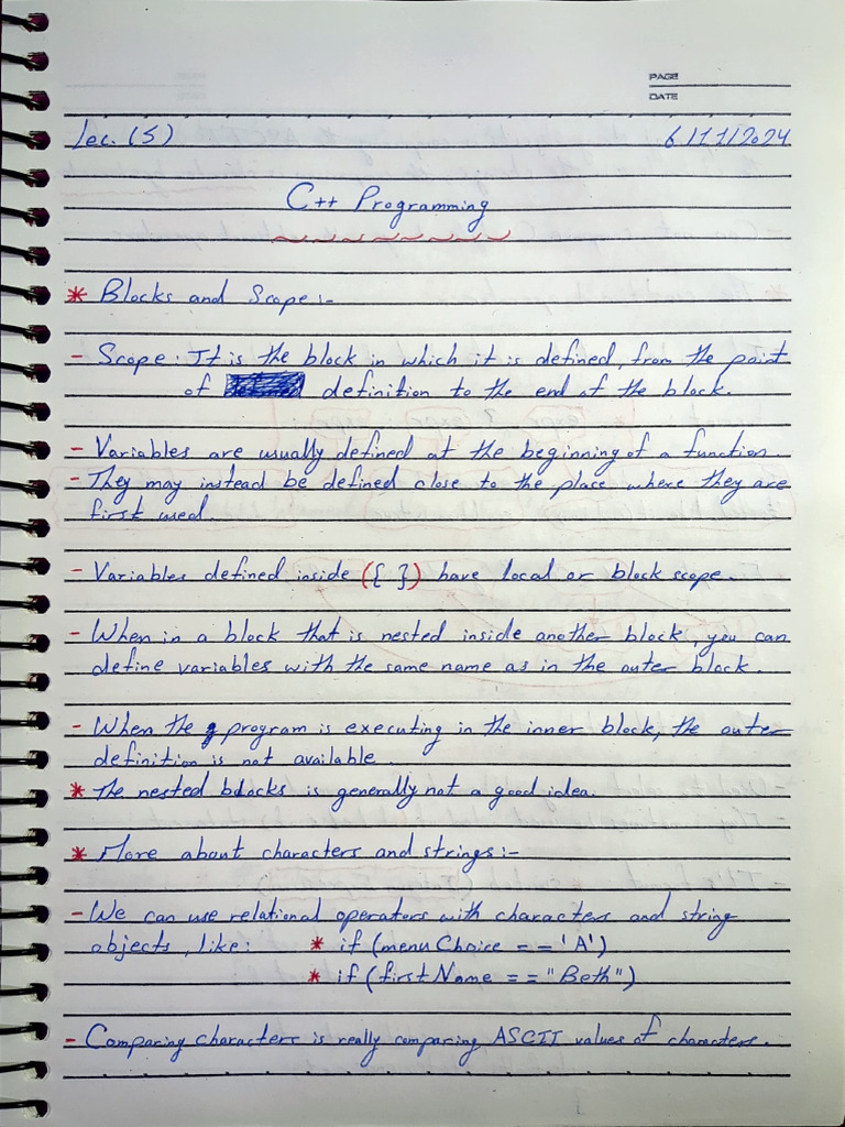 Lec. 5 C++ Programming | PDF