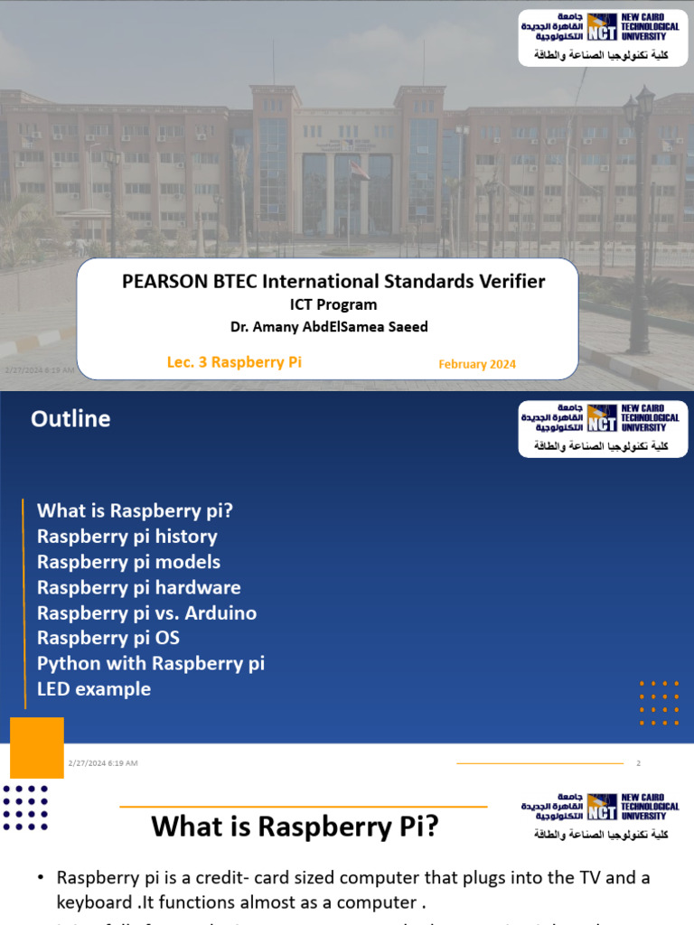 NCTU PPT 2023-2024 - WEEK3-Raspberry Pi | PDF | Raspberry Pi | Computer ...
