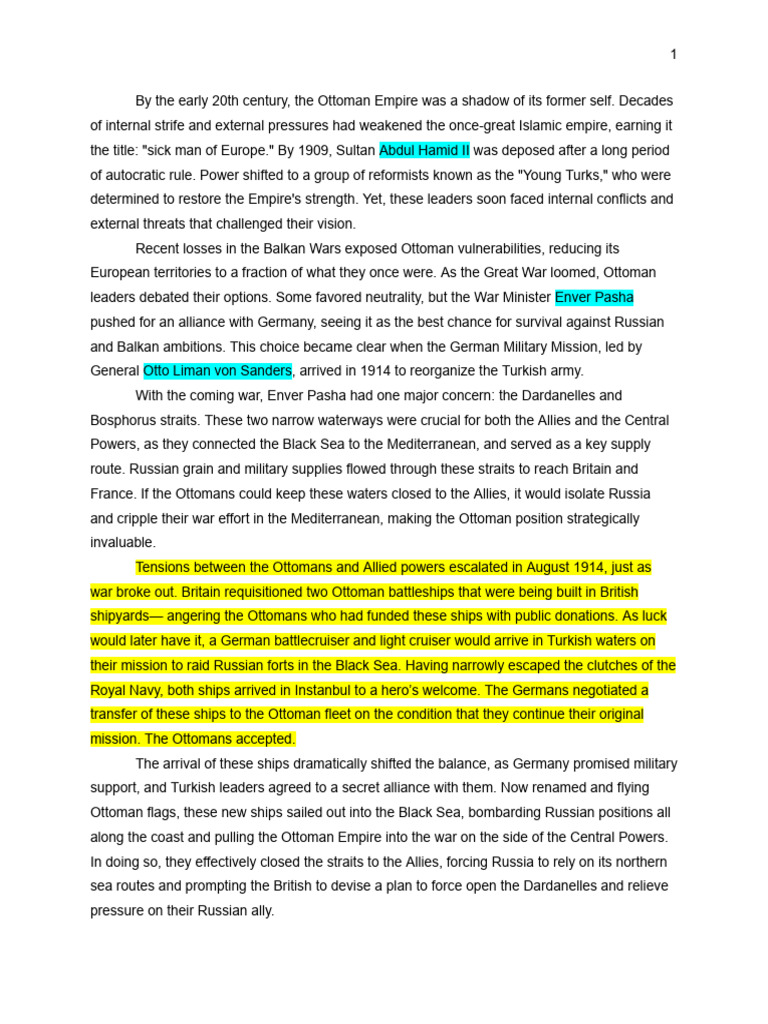 Gallipoli Ottoman Perspective - Script | PDF | Gallipoli Campaign ...