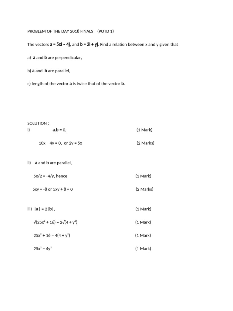 2018 NSMQ Maths 'Problem of The Day' | PDF | Geometry