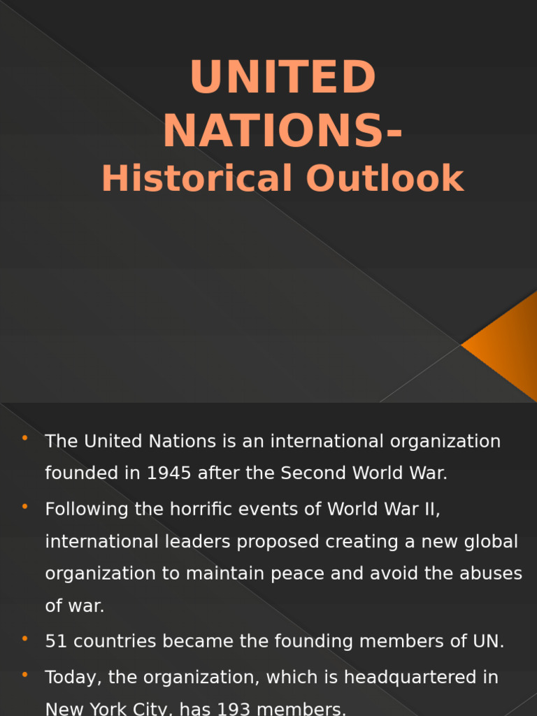 United Nations-History | PDF | League Of Nations | United Nations
