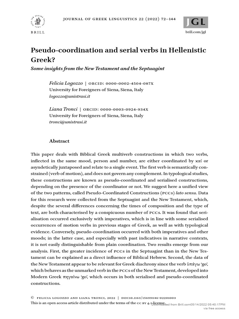 Logozzo & Tronci 2022 - JGL | PDF | Clause | Bible