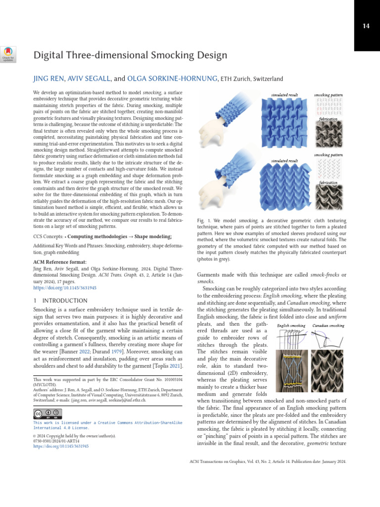 Digital Three-Dimensional Smocking Design | PDF | Vertex (Graph Theory ...