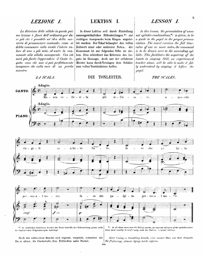 Vaccai - La Gamme | PDF