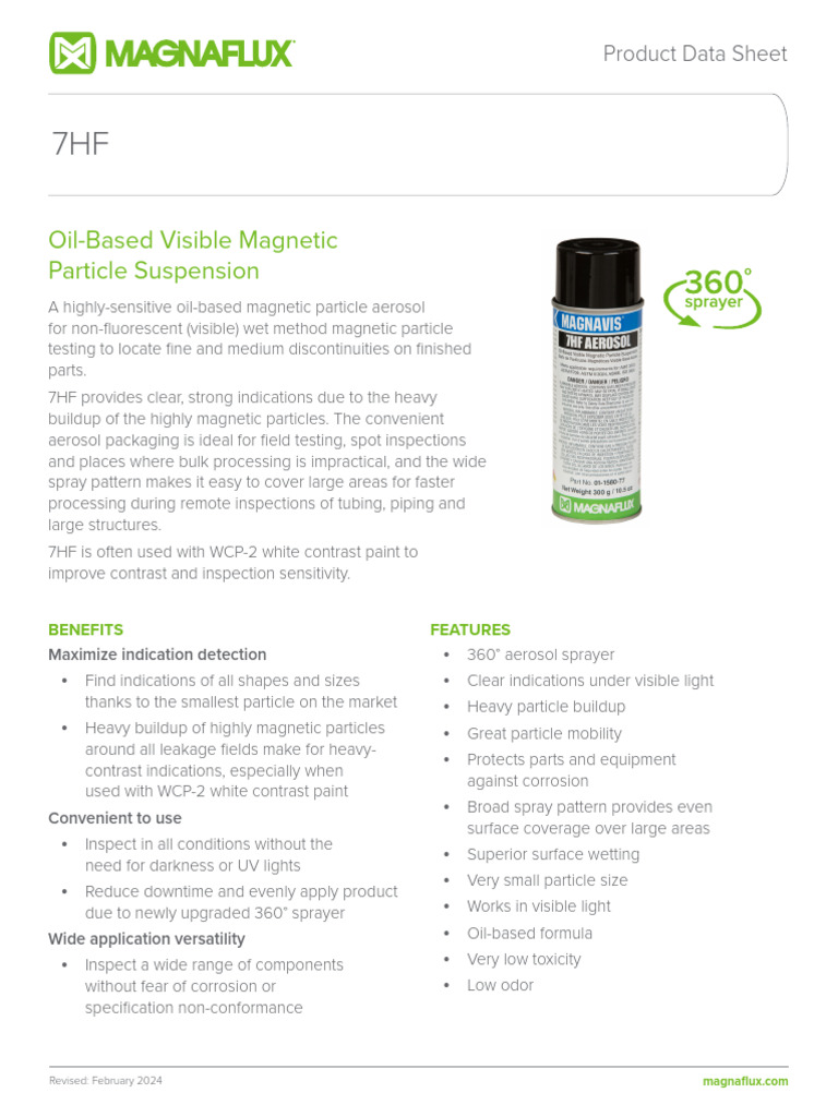 Magnetic Particle Testing Guide | PDF | Aerosol | Nondestructive Testing