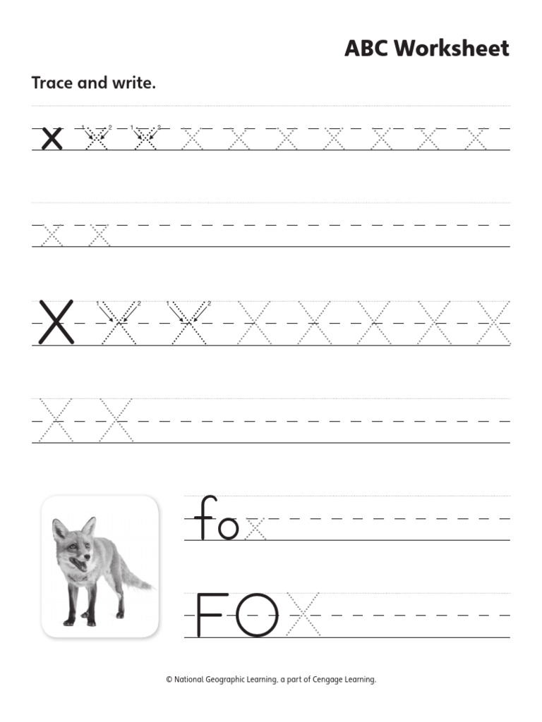 Abc Worksheet X | PDF