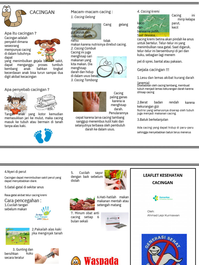 Leaflet Cacingan PDF | PDF