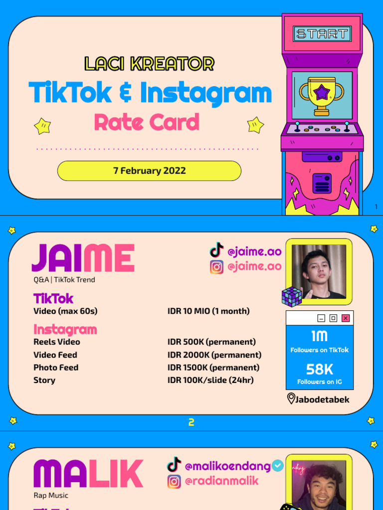 (0207) Laci Kreator - Rate Card | PDF