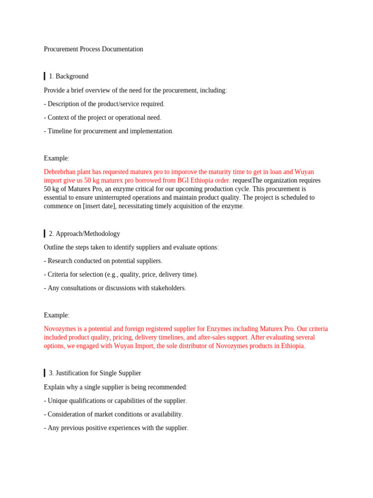 Procurement Process Documentation | PDF | Procurement | Business