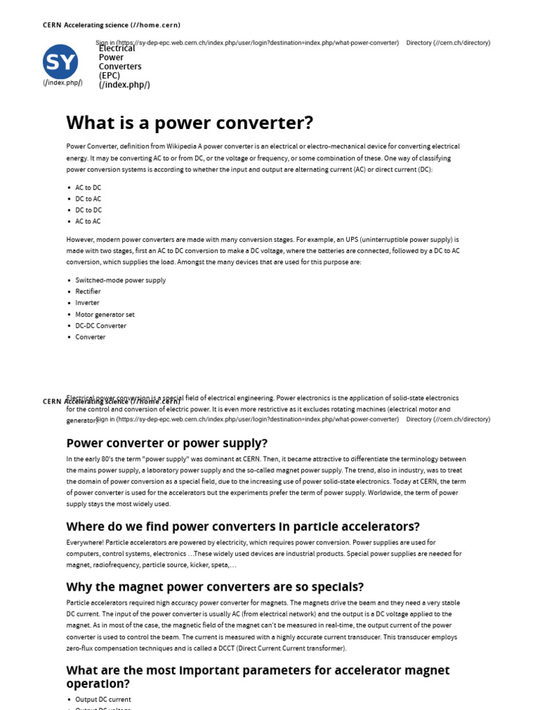 What Is A Power Converter - Electrical Power Converters (EPC) | PDF ...