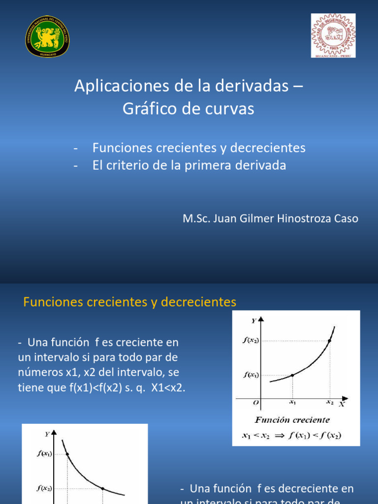 Aplicaciones de La Derivadas Gráfico de Curvas | PDF