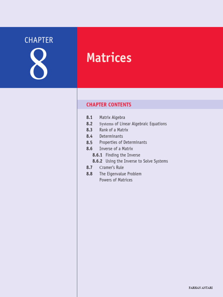 Linear Algebra ch8 | PDF | Matrix (Mathematics) | Linear Algebra